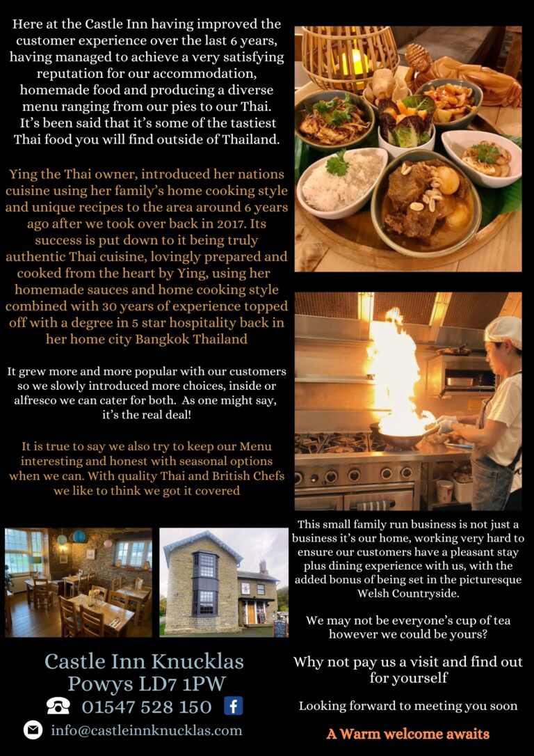 What’s On - The Castle Inn, Knucklas